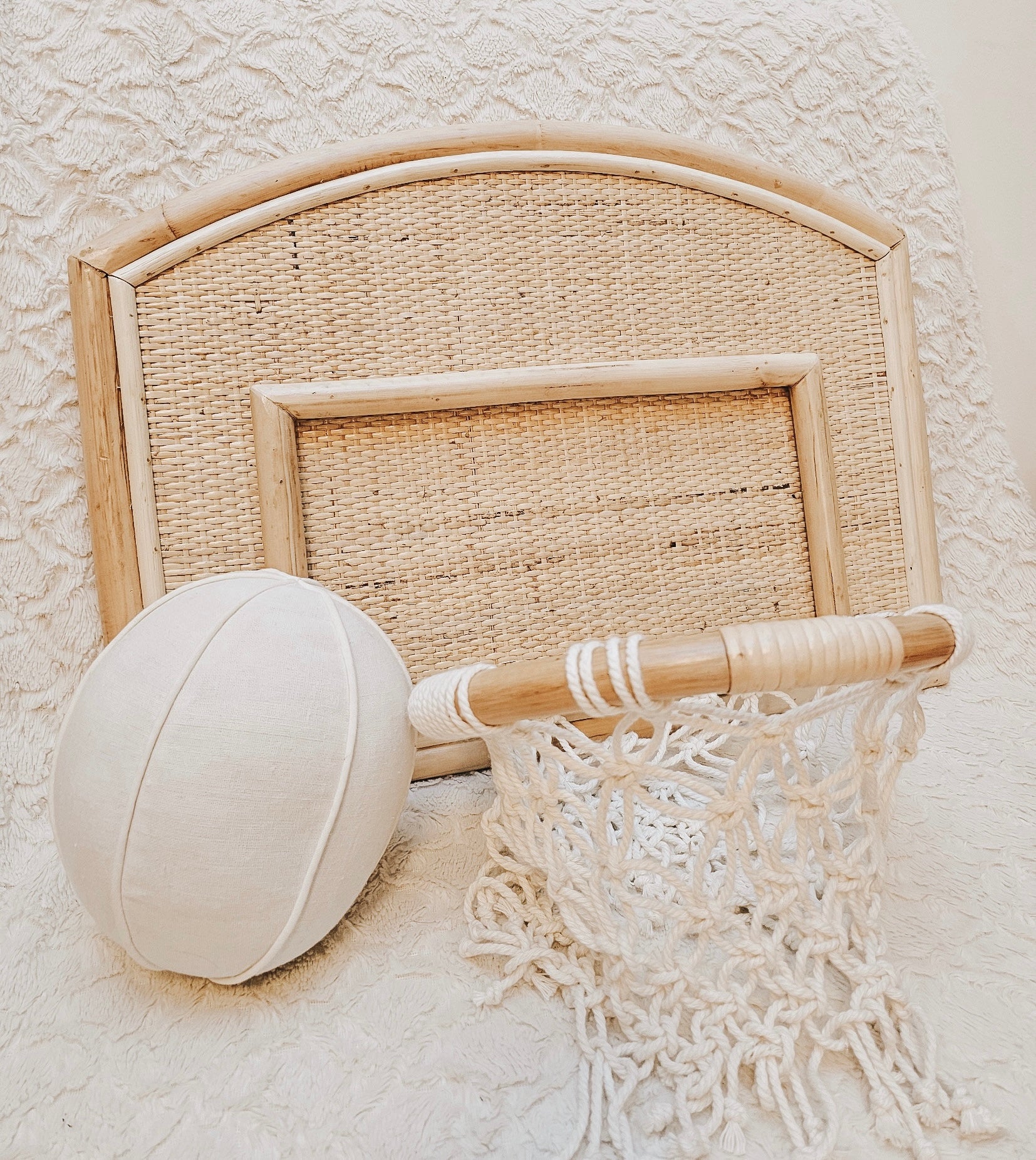 Rattan Basketball Hoop | Oak and Ayla – Oak & Ayla