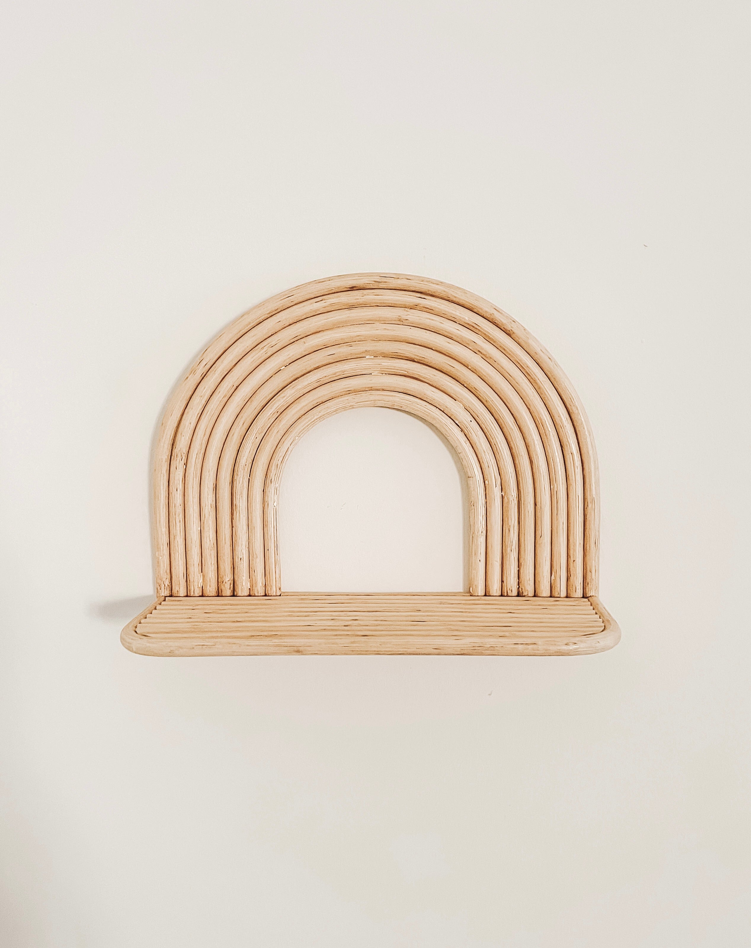 Small Rattan Rainbow Shelf | Nursery Shelf | Oak and Ayla – Oak & Ayla