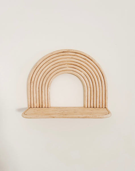 Small Rattan Rainbow Shelf | Nursery Shelf | Oak and Ayla – Oak & Ayla